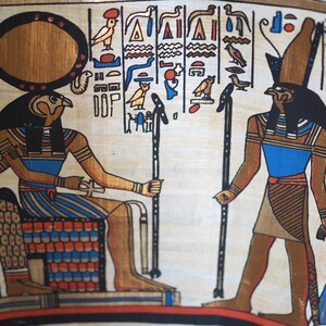 Genuine Egyptian Papyrus, Fine Hand Painted, Vintage Papyrus Painting ...
