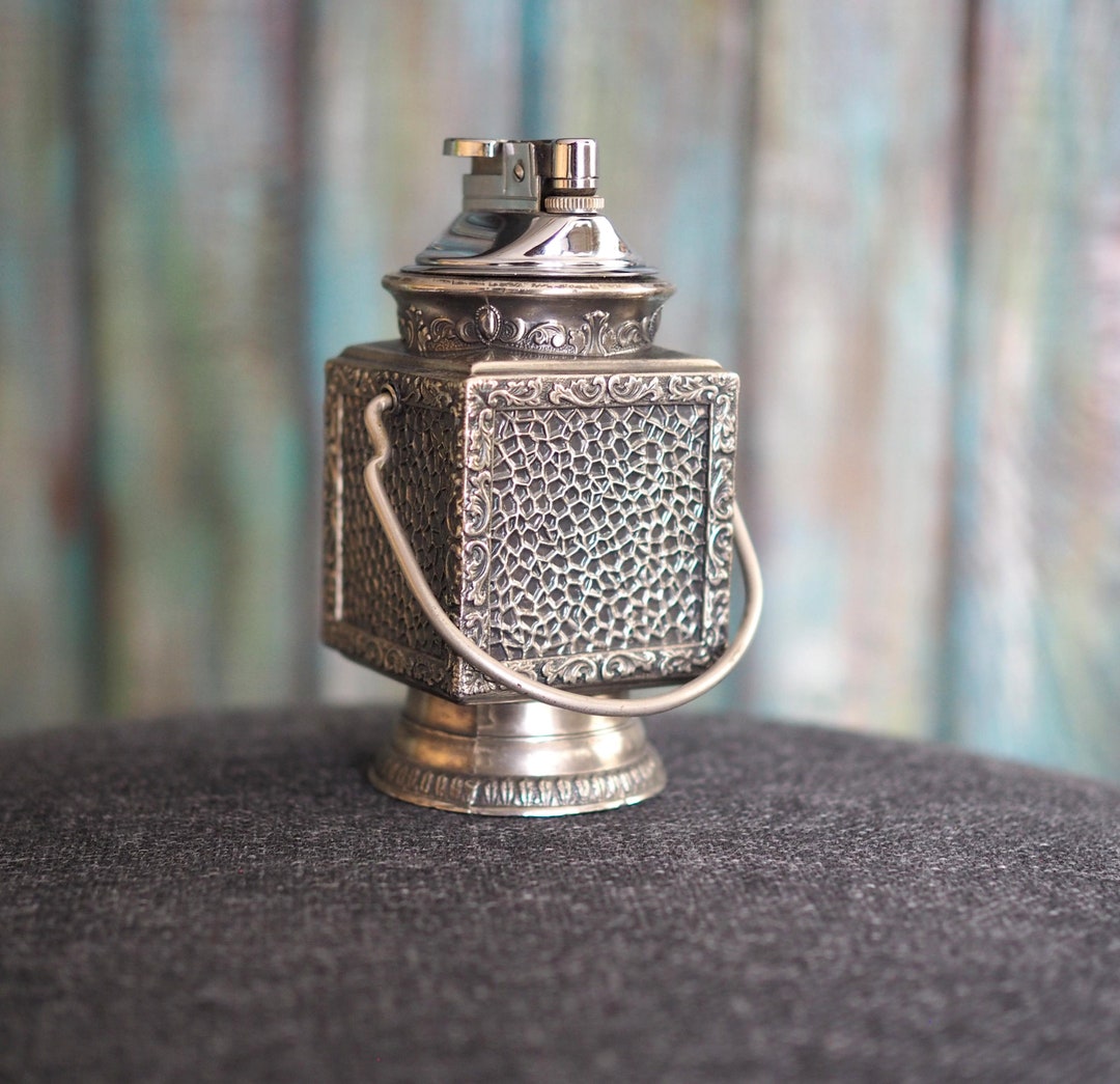 Vintage Mid Century Table Gas Lighter, Vintage Table Lighter ...