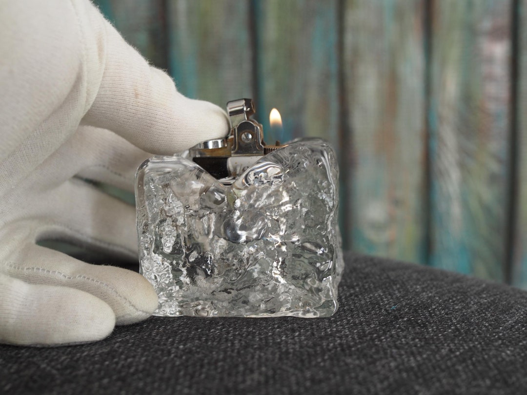 Clear Crystal Murano Gas Lighter by Antonio Imperatore, Murano Glass ...