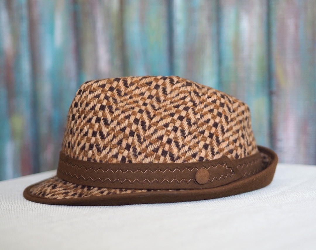 Vintage 1930-40's Tweed Walker Hat, ITA Hutfabrik Vienna Hat, Unisex ...