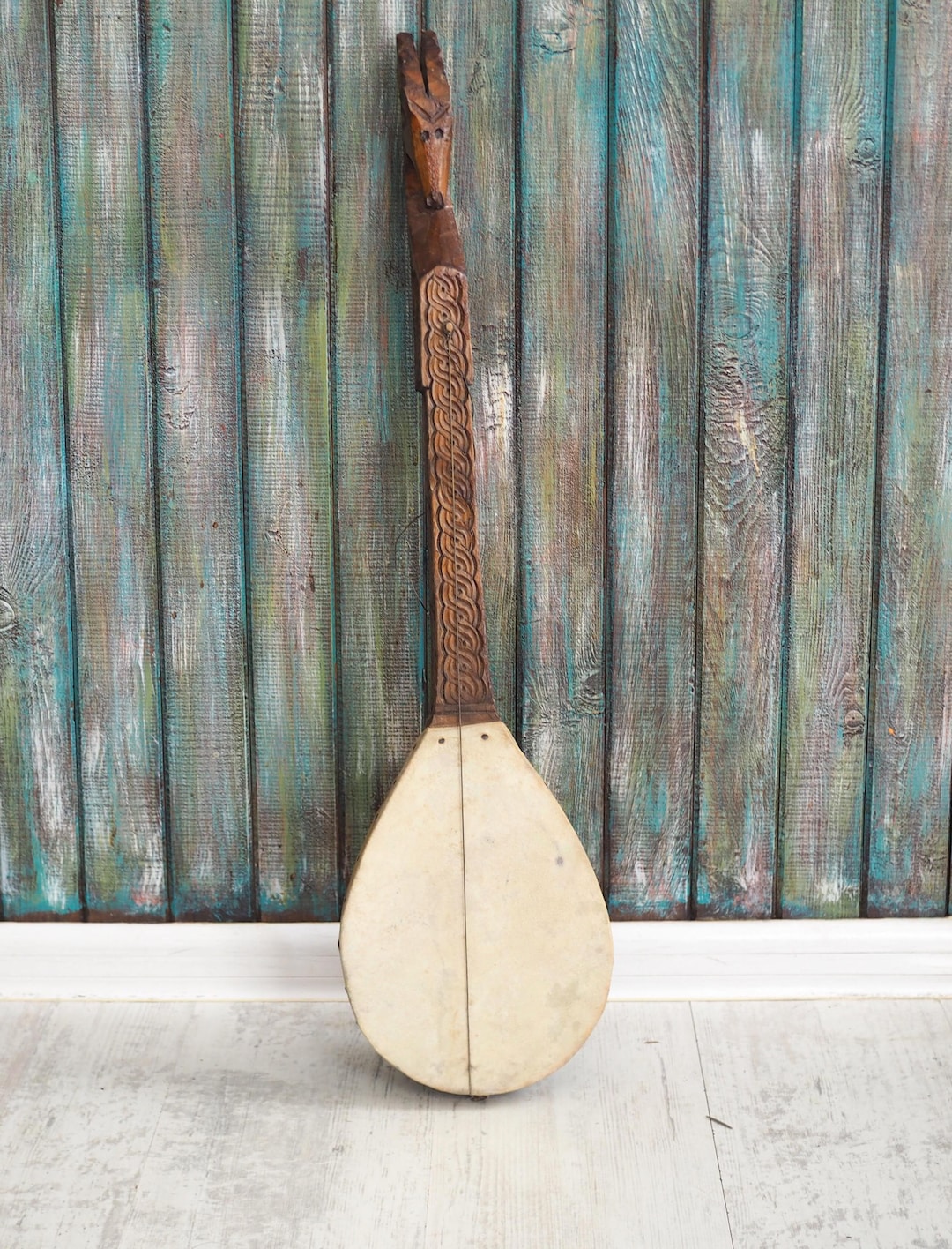 Handmade Hand Carved Lahuta, Gusle, Wooden Musical Instrument, North ...