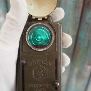 1940's German Military Daimon telko Trio Flashlight, Vintage German Field Flashlight, Military ...