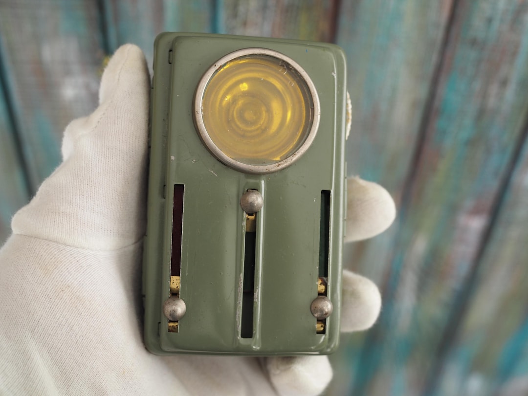 1950's USSR Railroad / Military Signal Lamp, 3-colors Signal Flashlight ...