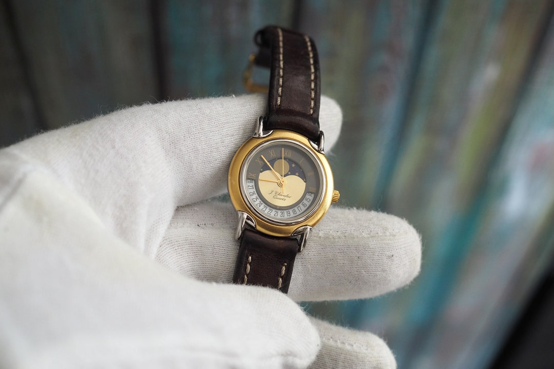 J.chevalier Moonphase - Swiss Made Quartz Womens Watch -not Working - Etsy