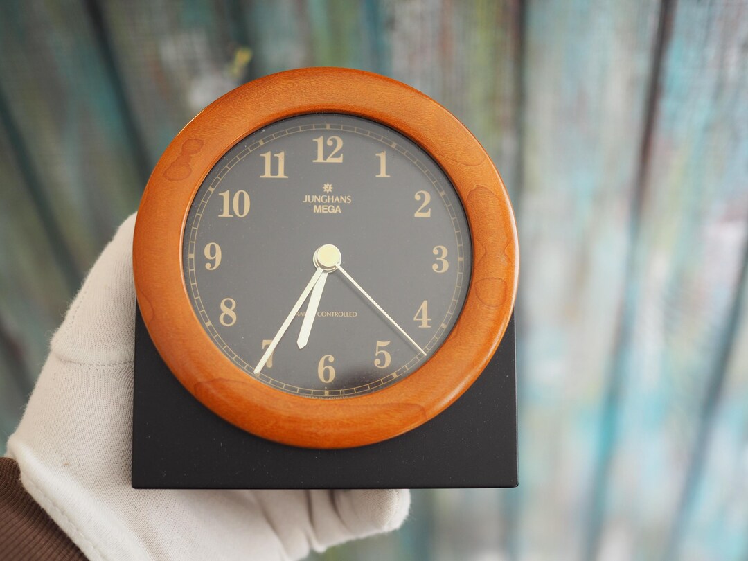 Junghans Mega Radio-controlled Clock | German Desk Clock | Atomic Time ...