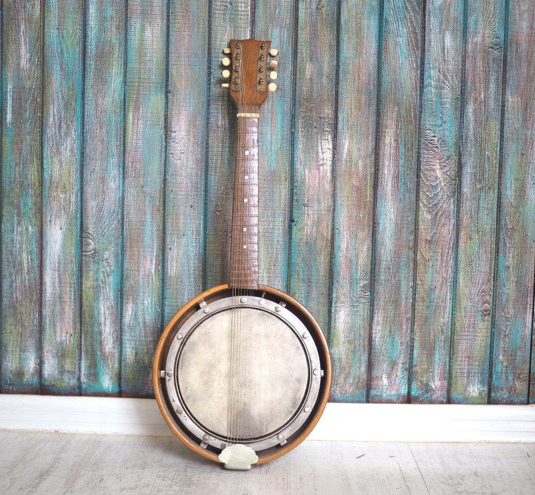 Banjo - Vintage 8-string Guitar Banjo - Good Condition - Etsy