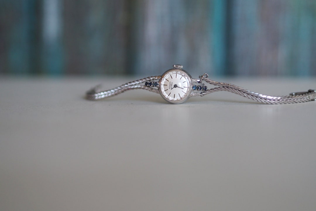 Anker - Solid Silver and Blue Sapphire Watch- Not Working, Damaged - Etsy