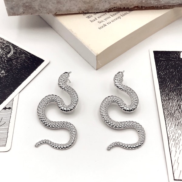 Snake Earrings - Etsy