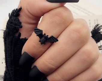 Black Goth Ring | Etsy