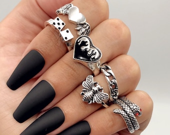 Gothic Ring Set | Etsy