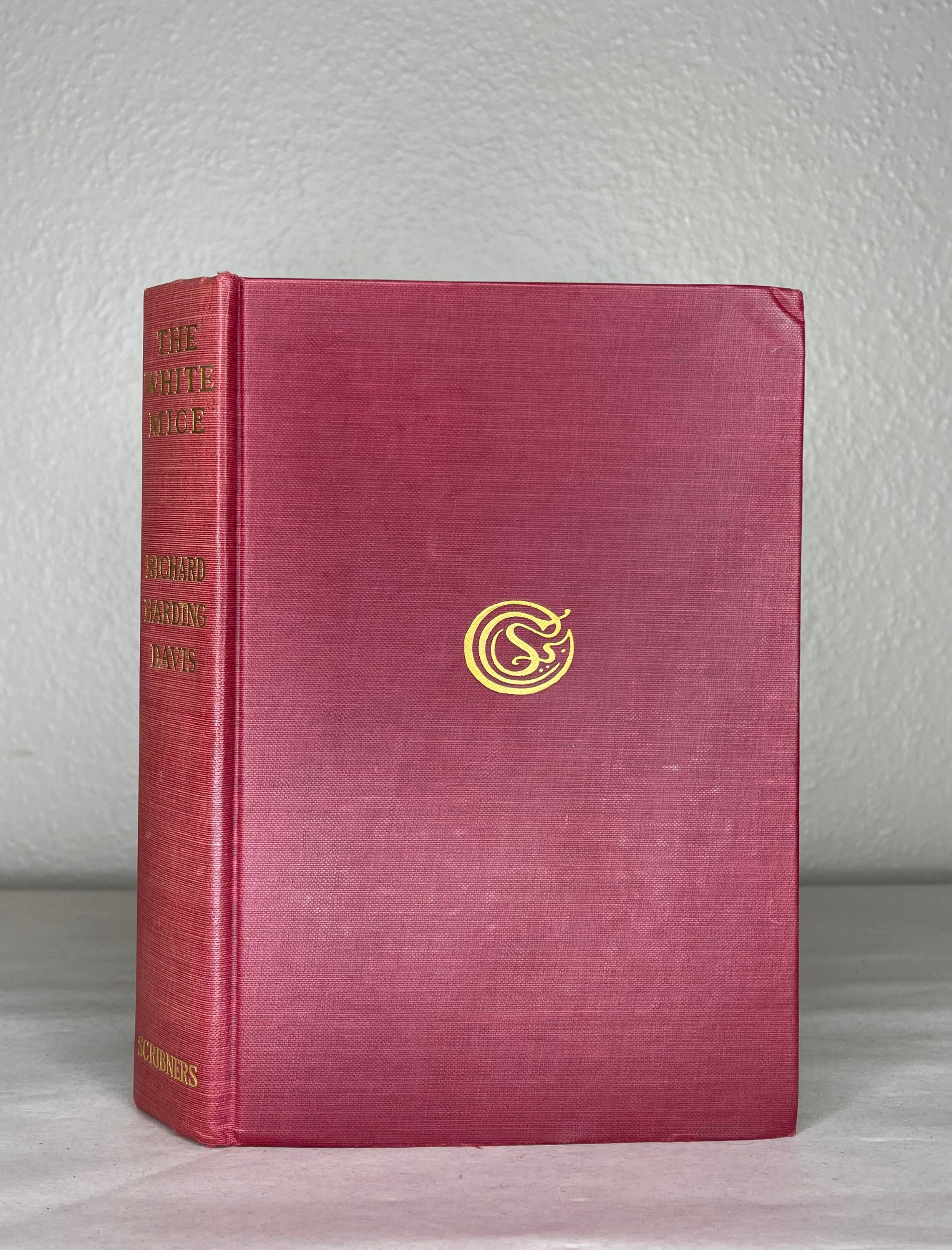 Vintage Book Set of 6 Burgundy/rose With Gold Gilt Letters - Etsy