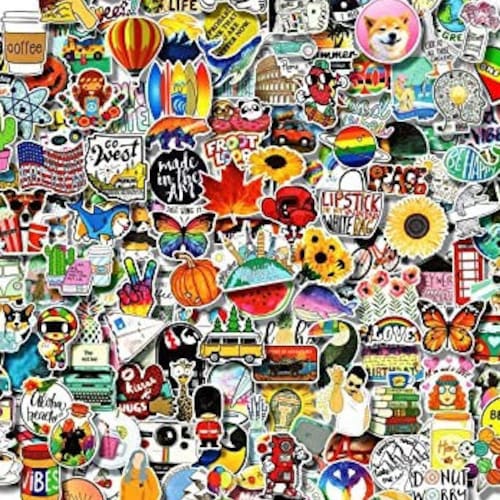 Random Sticker Pack Funny Memes Brands Logos Cartoons - Etsy