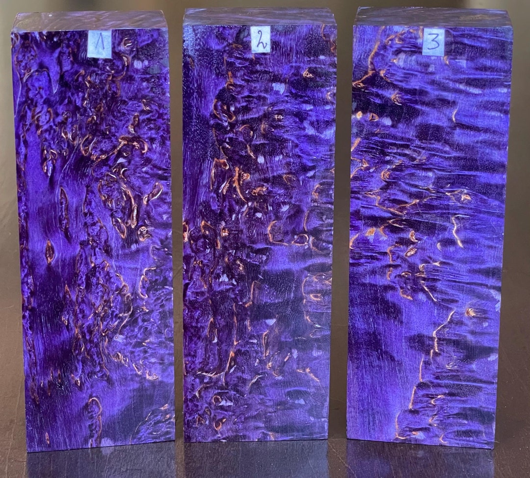 Stabilized and Dyed Karelian Birch Wood for Any DIY Wood Carving ...