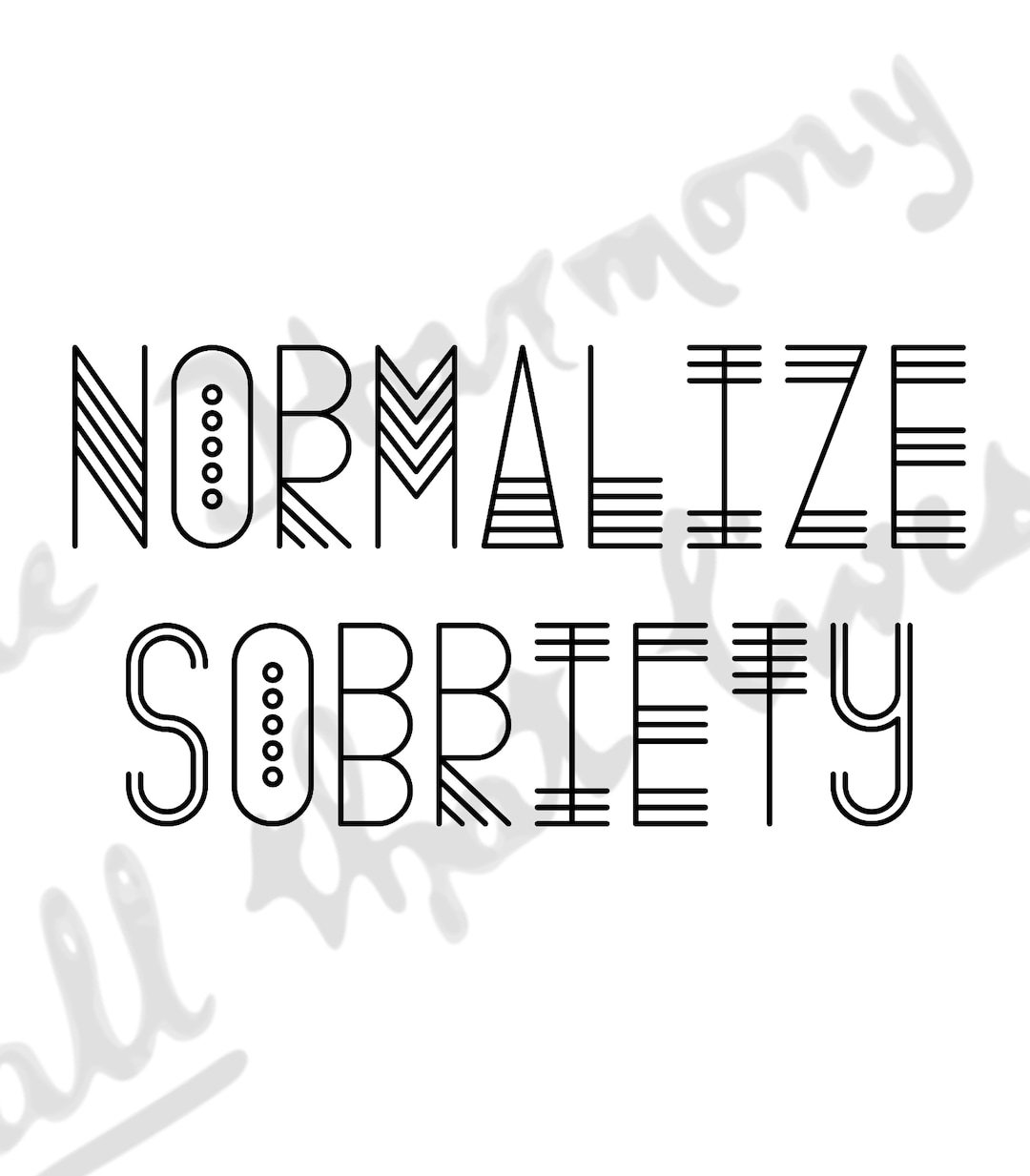 Normalize Sobriety AA PNG 12 Step Sobriety Aa Alcoholics - Etsy