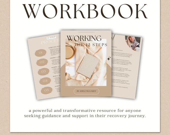 AA 12 Steps Workbook Digital Download Pdf Png How It Works Big Book ...