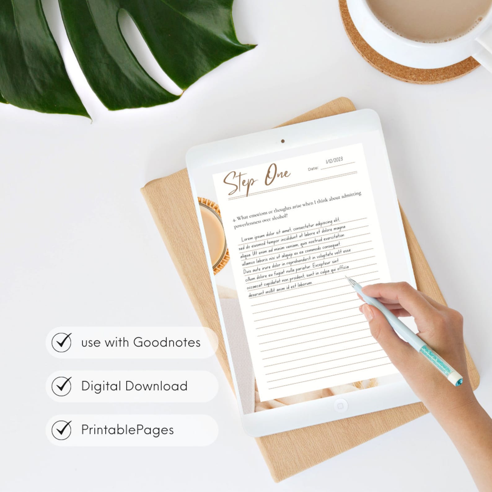 AA 12 Steps Workbook Digital Download Pdf Png How It Works Big Book ...