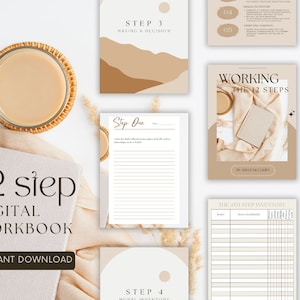 AA 12 Steps Workbook Digital Download Pdf Png How It Works Big Book ...