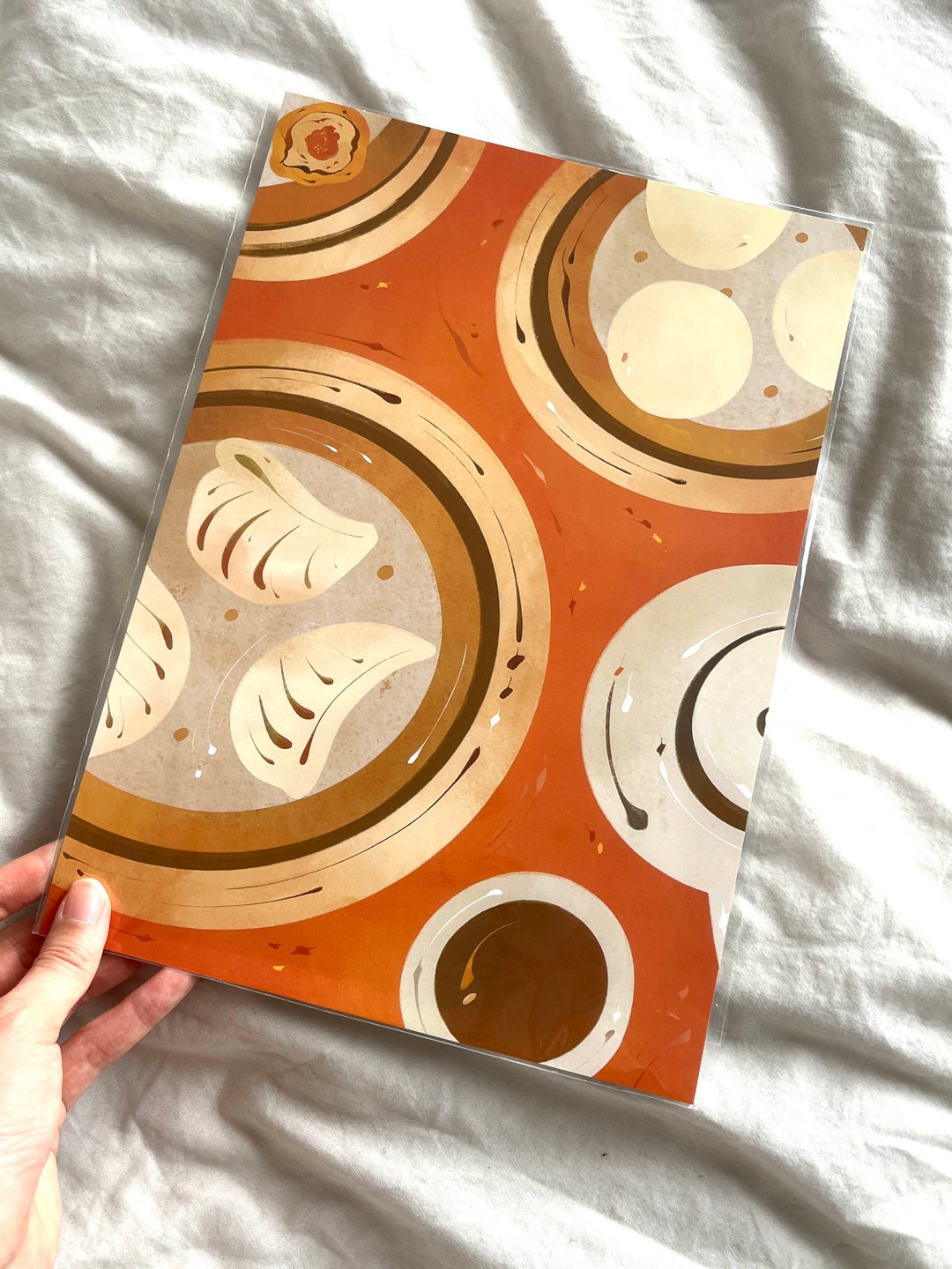 Dim Sum Hong Kong A4 Art Print - Hong Kong Print, Dim Sum Print, Hong ...