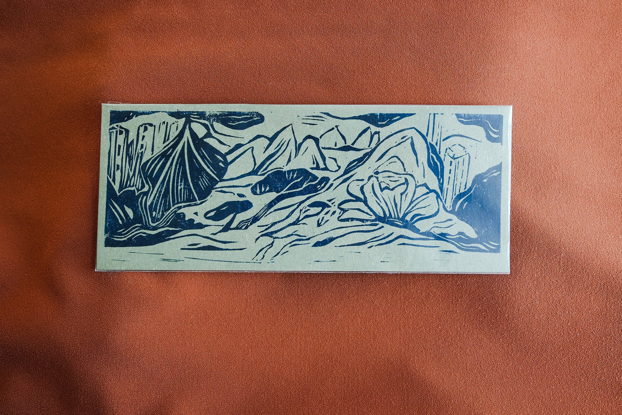 City Chinese Landscape Lino Print Hong Kong Lino Print Handmade Lino ...