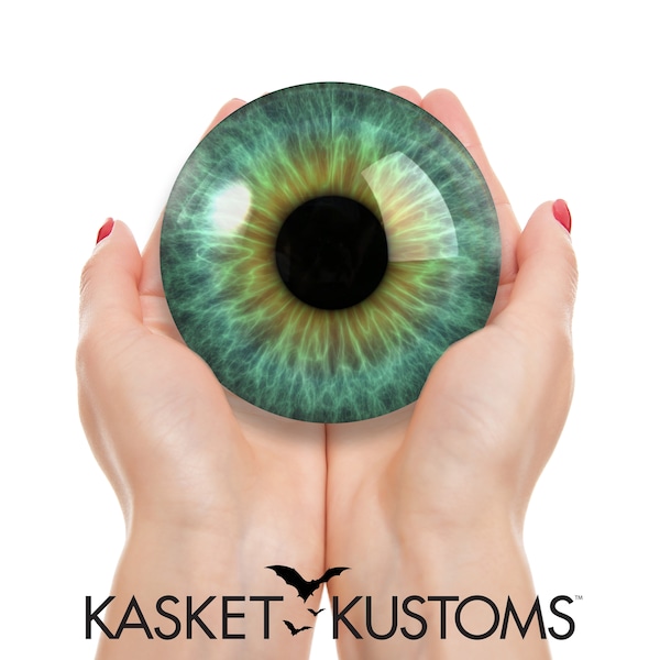 Green Glass Doll Eye Etsy