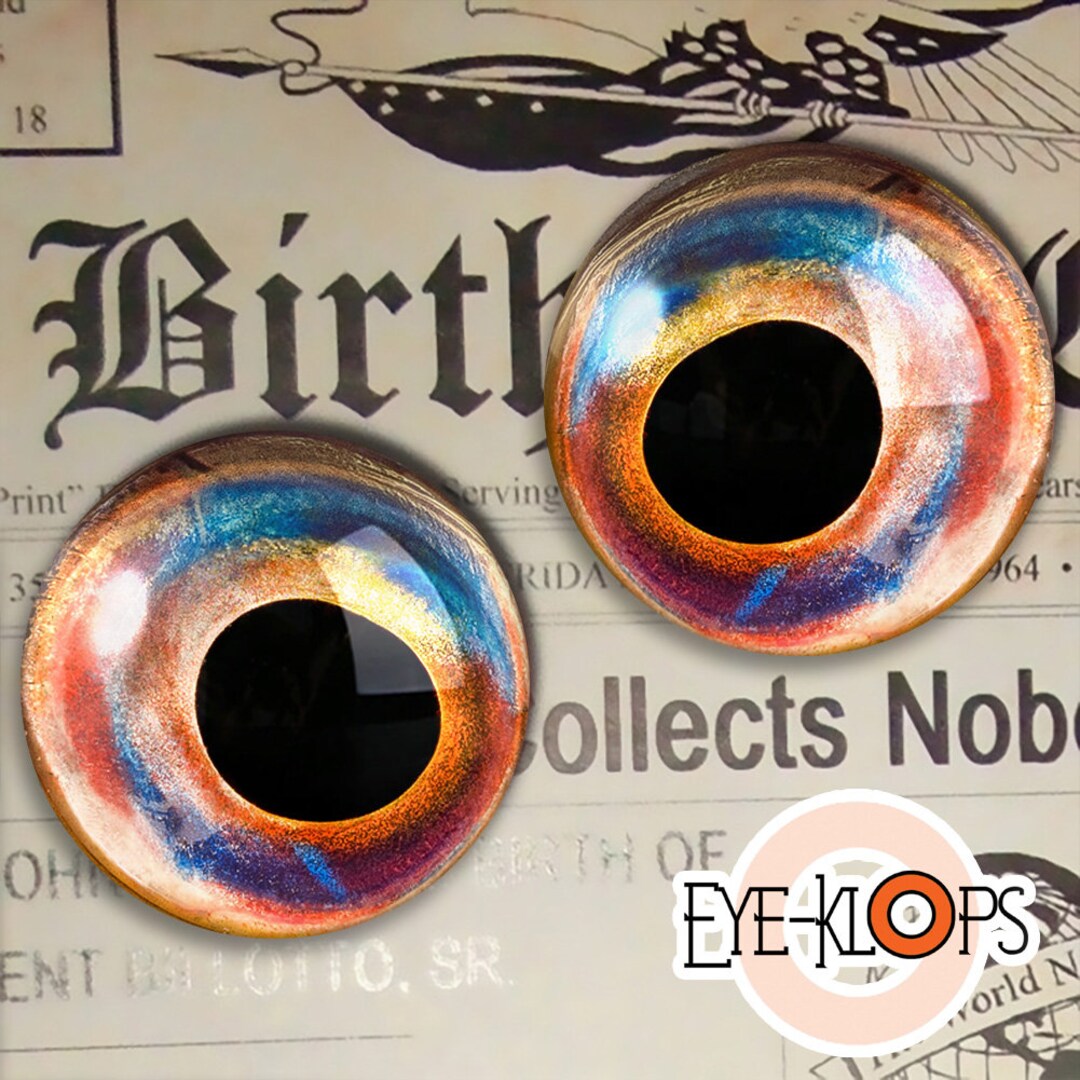 Colorful Fish Eyes -PIXEL FREE- Realistic Animal Taxidermy Craft Glass ...