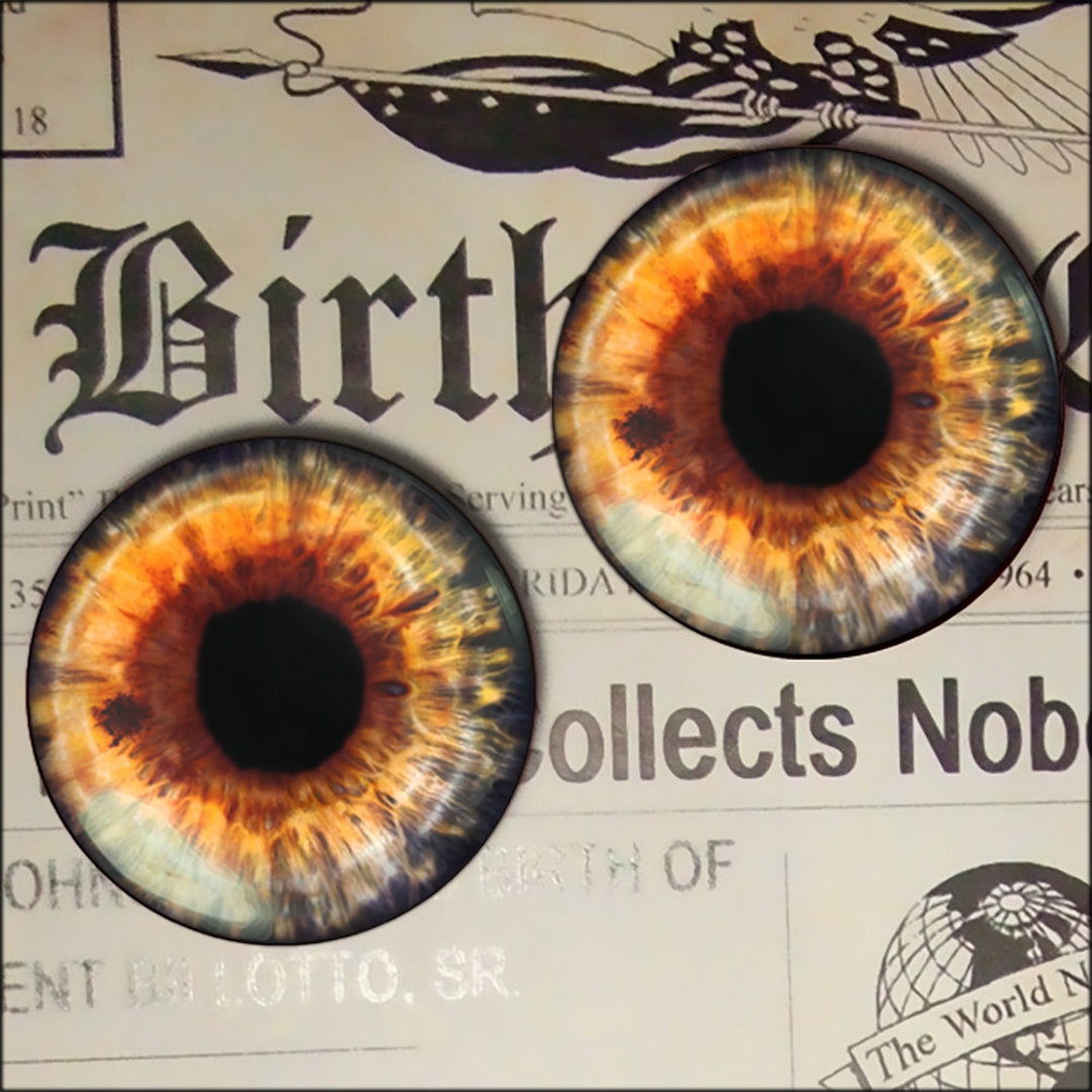 Colorful Glass Eyes Realistic Human Doll Handmade Taxidermy Eyeball ...