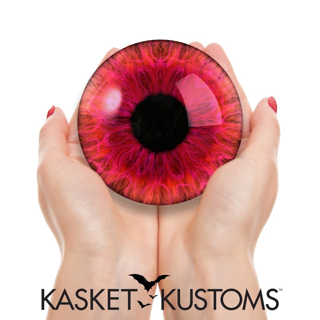 HUGE Red Glass Eye Halloween Taxidermy Human Eyeball Iris - Etsy