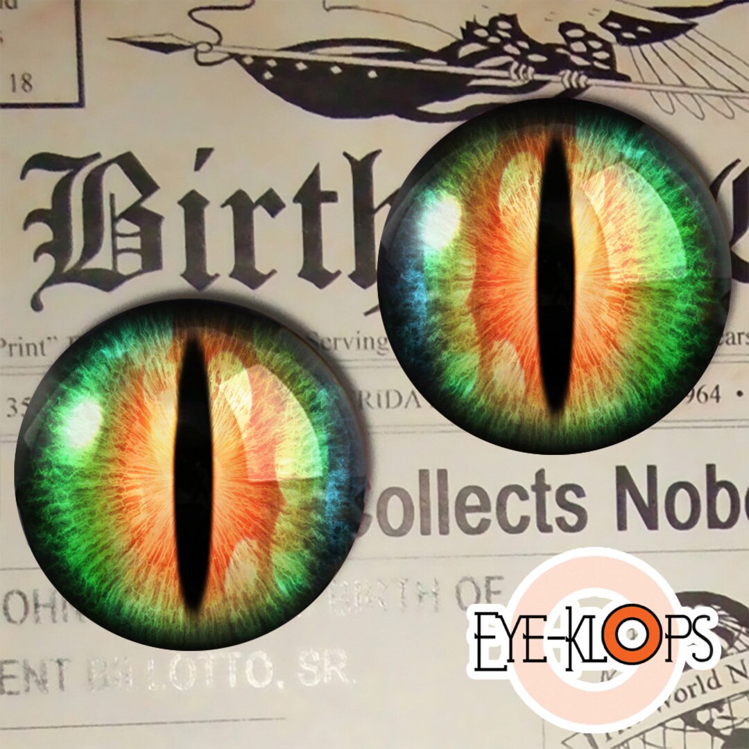 Virtical Iris Glass Eyes - PIXEL FREE - Realistic Animal Taxidermy ...