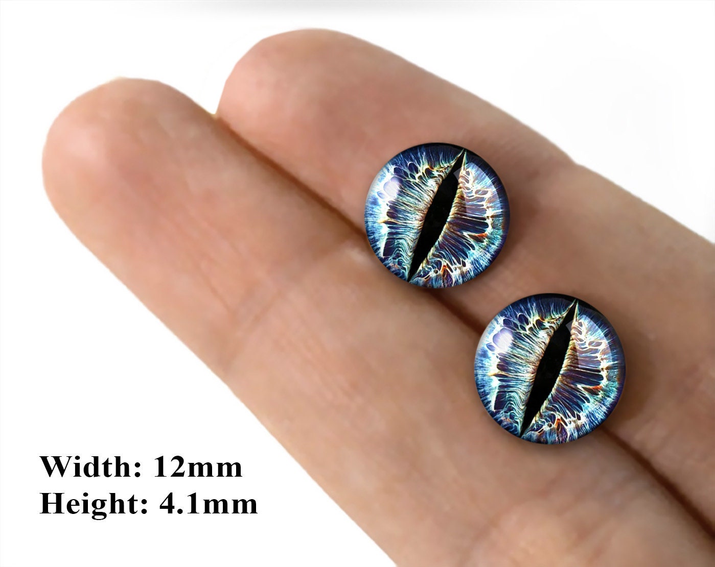 Doll Making Craft Supplies & Tools Home & Hobby Blue Cat Snake Eyes ...