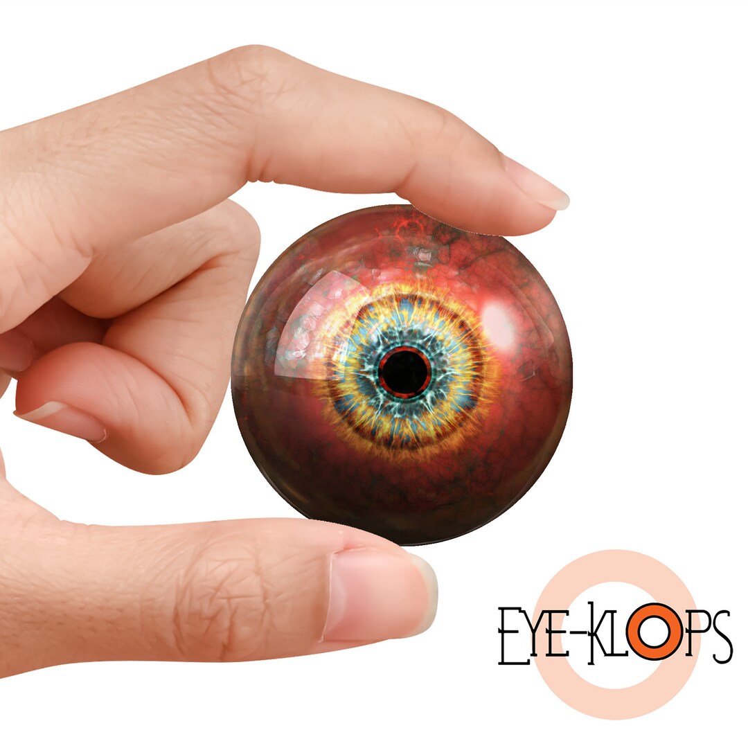 HUGE Monster Glass Eyes - Colorful Creature Realistic Taxidermy Eyeball ...