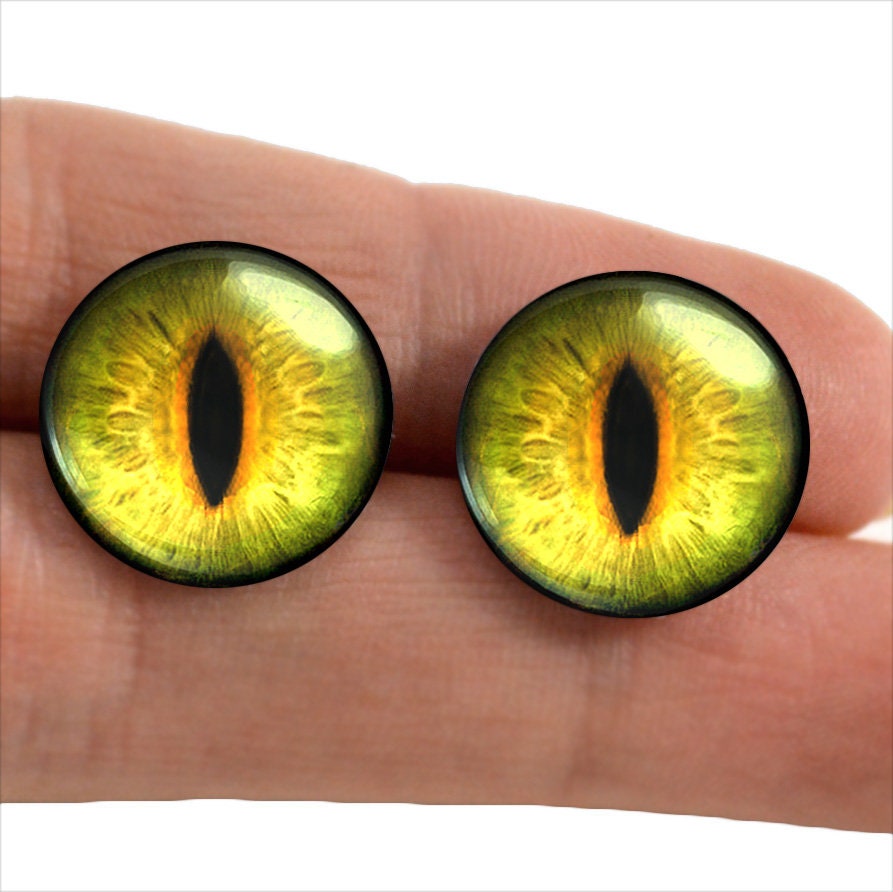 Yellow Dragon Eyes Realistic Glass Taxidermy Craft Eyeballs | Etsy