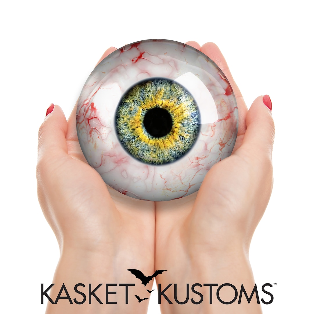 HUGE Glass Monster Eye - Large Bloodshot Taxidermy Eyeball 80mm - 1pc ...