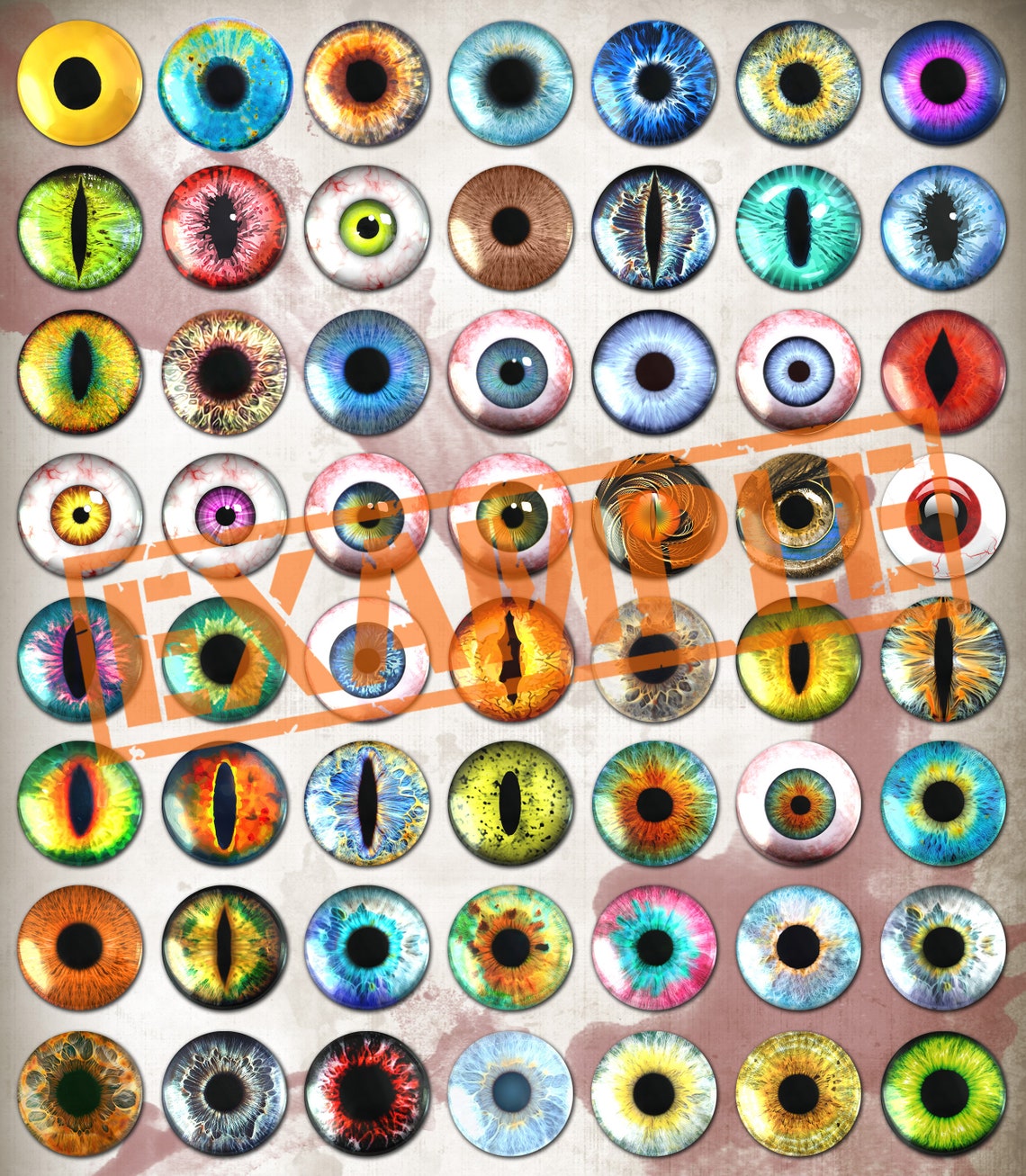 HUGE Blue Glass Eye - Extra Large Macro Human Doll Taxidermy Eyeball ...