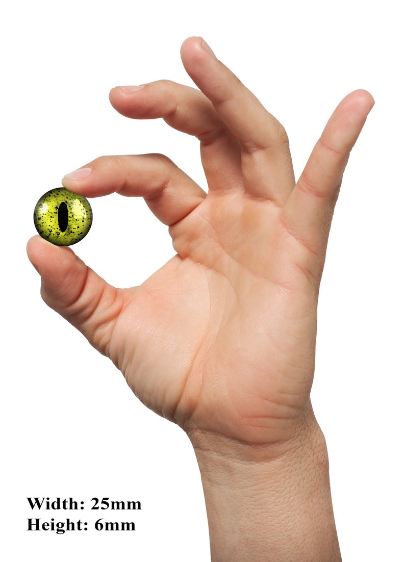 Green Speckled Frog Eyes Realistic Glass Animal Taxidermy Craft Eyeball ...