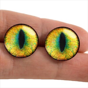 Yellow Snake Eyes Realistic Glass Animal Taxidermy Craft | Etsy