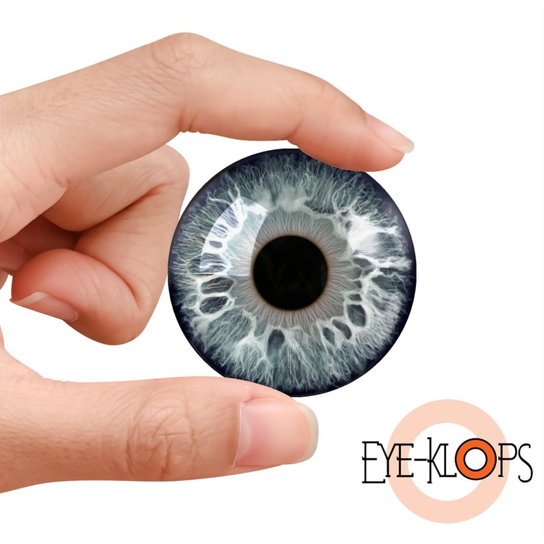 Dark Blue Human Eye - PIXEL FREE - Realistic Glass Human Eyeball 1pc ...