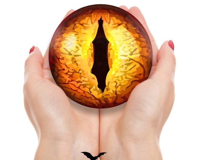 HUGE Glass Yellow Dragon Eyes - Taxidermy Creature Cosplay Fantasy 80mm 1pc - 30 - Etsy