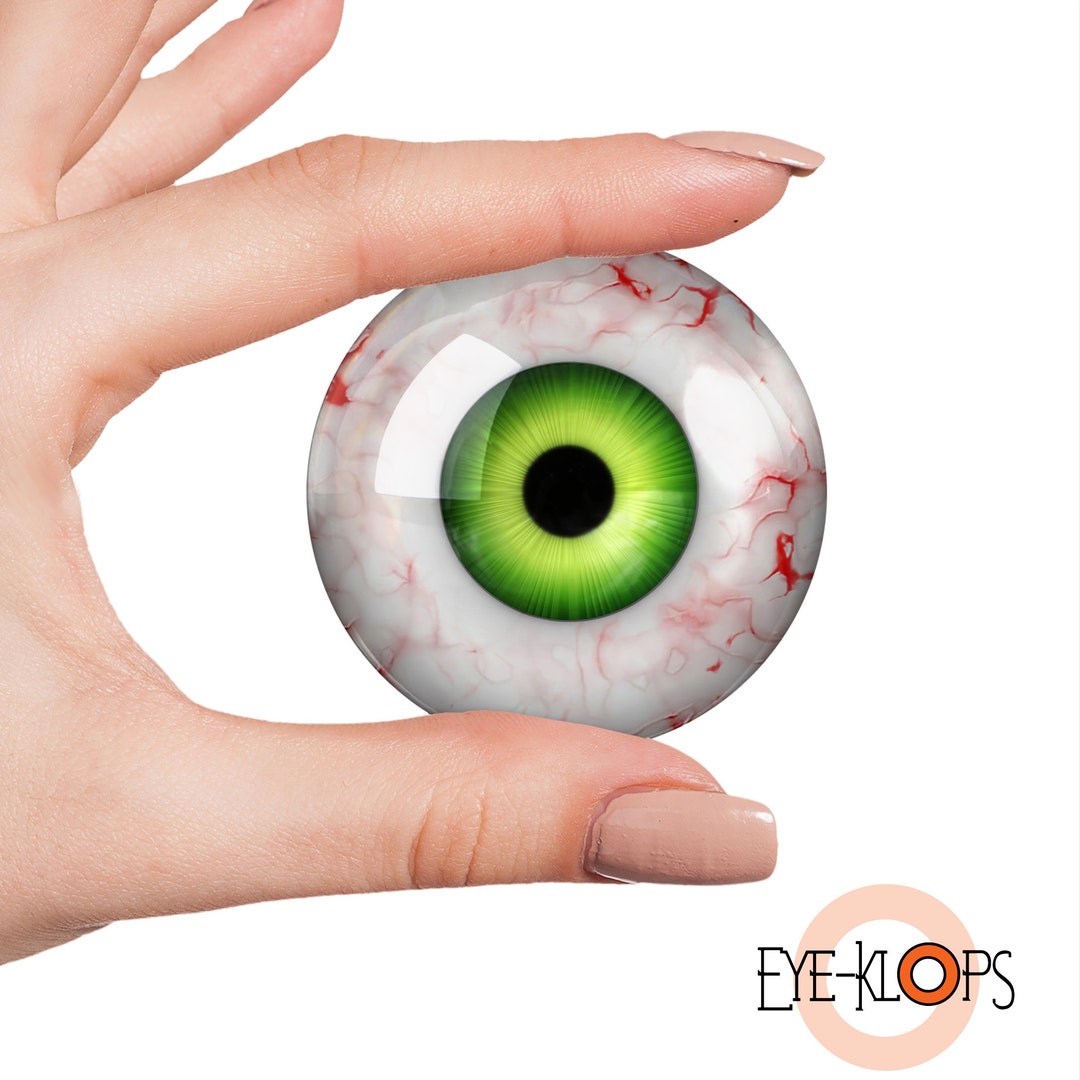 HUGE Green Monster Eyeball - Fantasy Sci-fi Creature Taxidermy 1pc 60mm ...