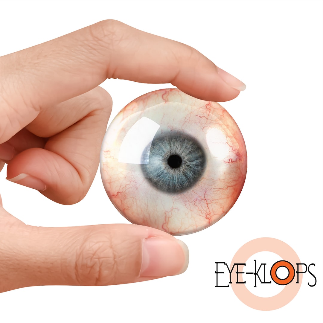 Human Glass Eye - Large Realistic Blue Eyeball Taxidermy 1pc 50mm - 148 ...