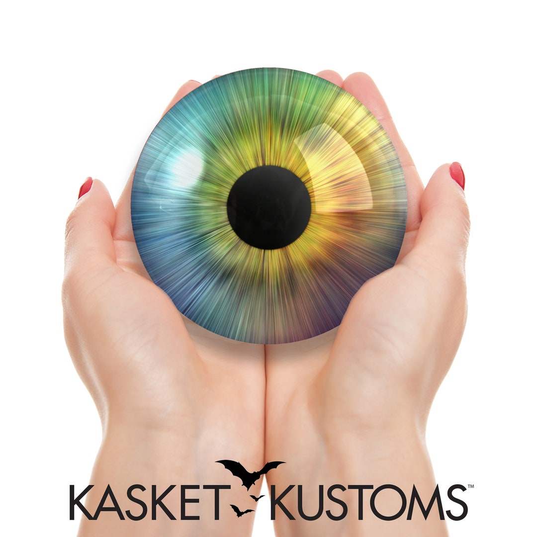 Rainbow Glass Iris HUGE Eye - Extra Large Fantasy Taxidermy Iris 80mm ...