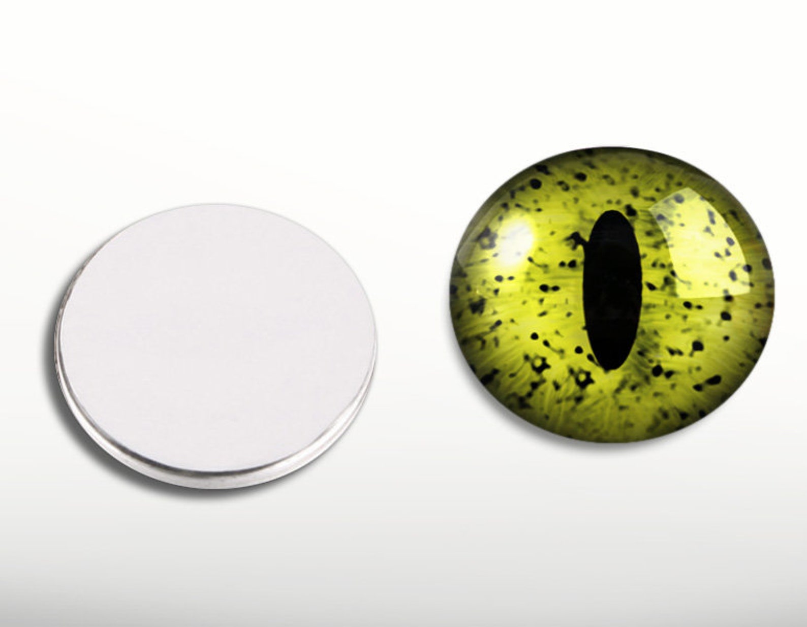 Green Speckled Frog Eyes Realistic Glass Animal Taxidermy Craft Eyeball ...