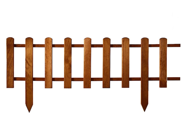 Pine Wood Picket Fence Panel: Garden Border, Easy Install - Etsy