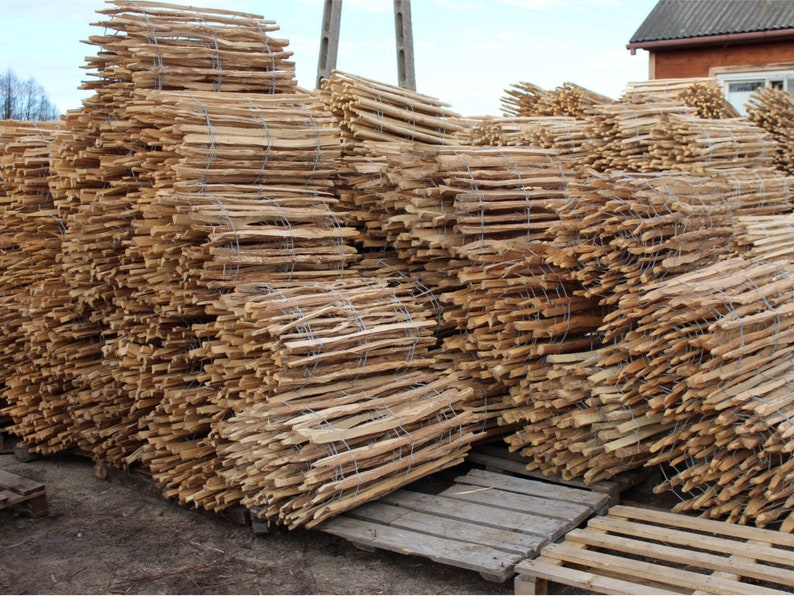 Wooden Fence Decorative Hazelnut Wood Garden Fence in - Etsy