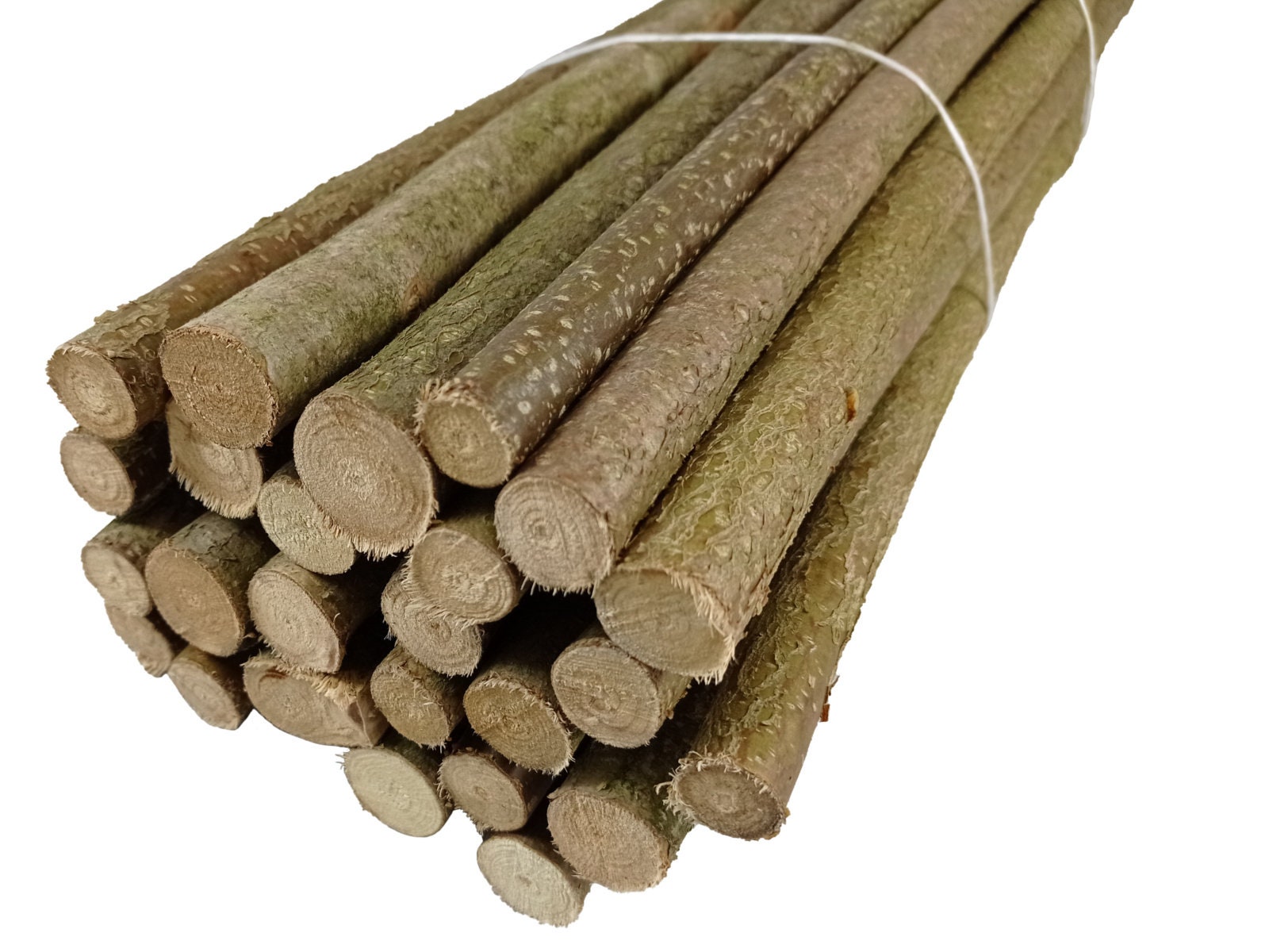 Walnut Wood Garden Fence Posts: Natural Pointed Pegs (height 80cm 25 ...