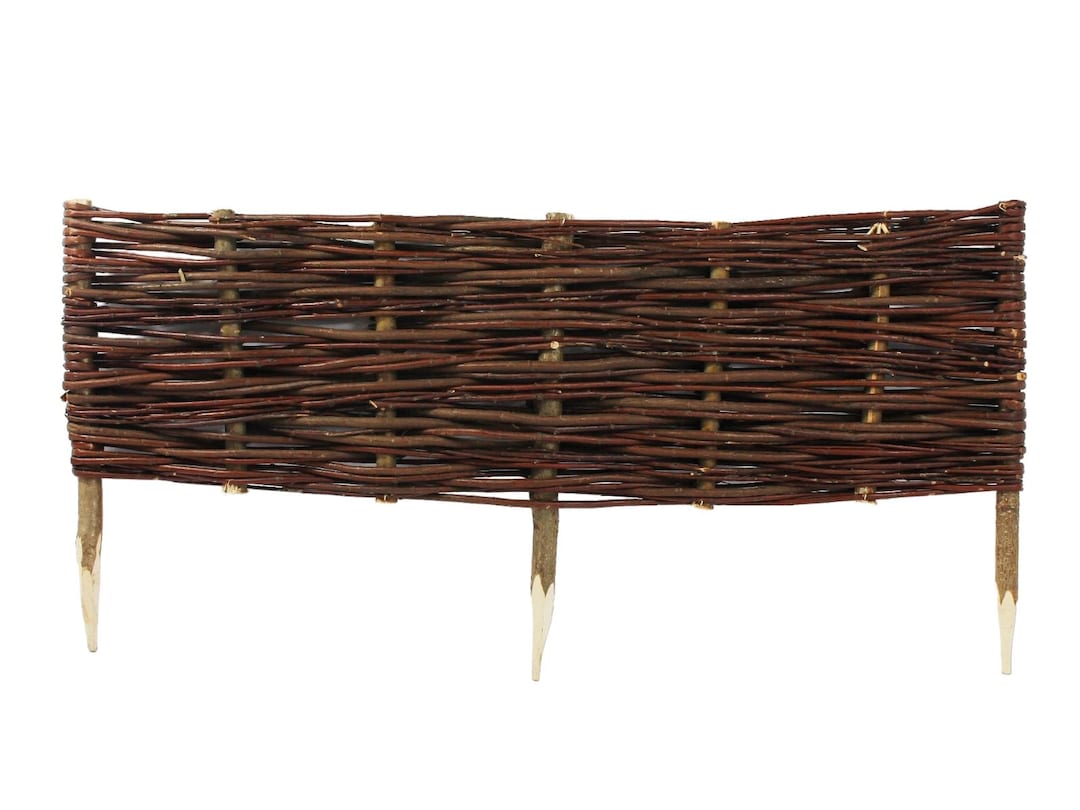 Wicker Palisades - Edge - Wicker Fence - Height 30 Cm - Lawn Border ...