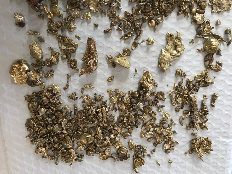 Mixed bronze Copper and Brass Nuggets FREE SHIP Handmade - Etsy