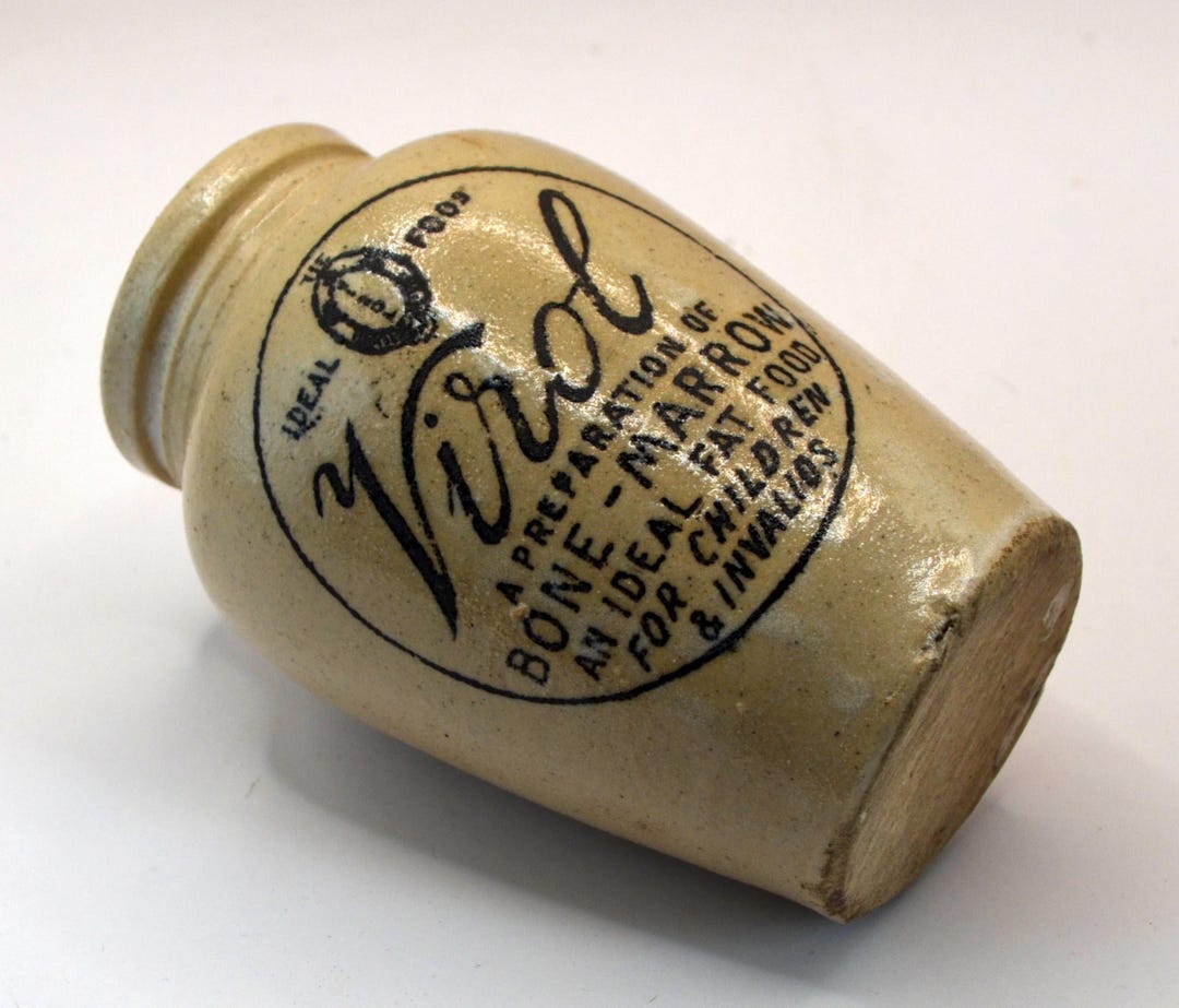 Vintage Stoneware Virol Bone Marrow Pot - Etsy