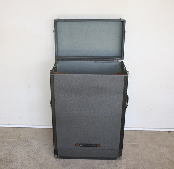 Wardrobe trunk, Large vintage suitcase, portable ward… - Gem