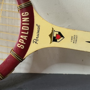 Old SPALDING Personal Tennis Racket, Wooden Racket, Zephyr Centering ...