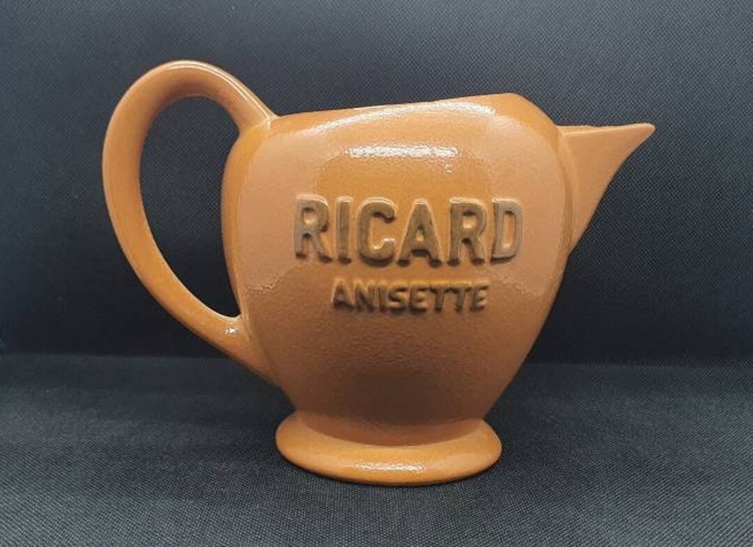 Decanter Pitcher Ricard Vintage Ceramic, Aperitif, Anisette, Made in ...